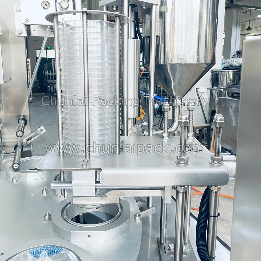 Automatic Rotary Type Hummus Cup Filling Sealing Capping Machine from ...