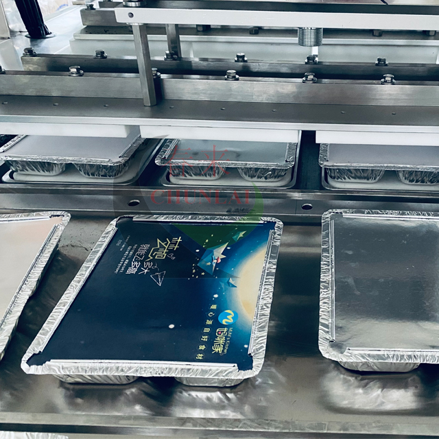 Push-bar Aluminum Foil Container Crimping Machine from China ...